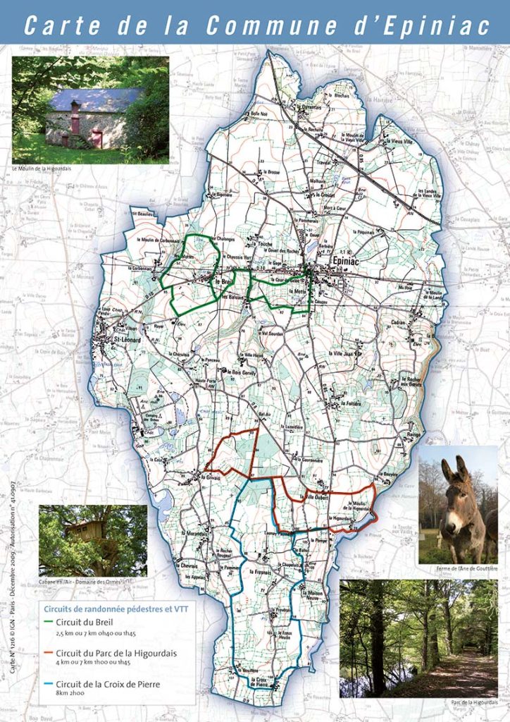 Plan de la commune – Mairie d’Épiniac